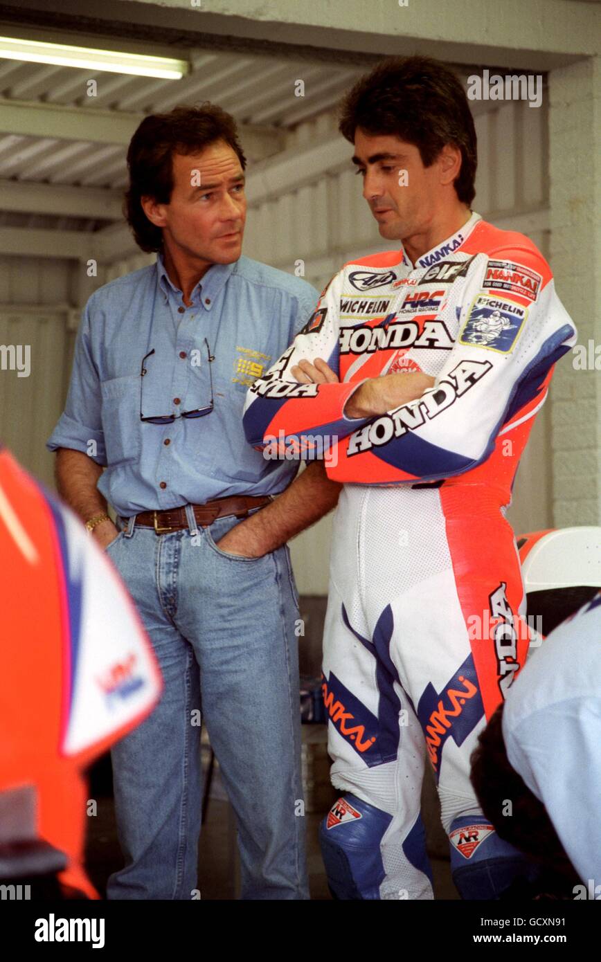 Barry mick at the british grand prix at donnington hi-res stock ...