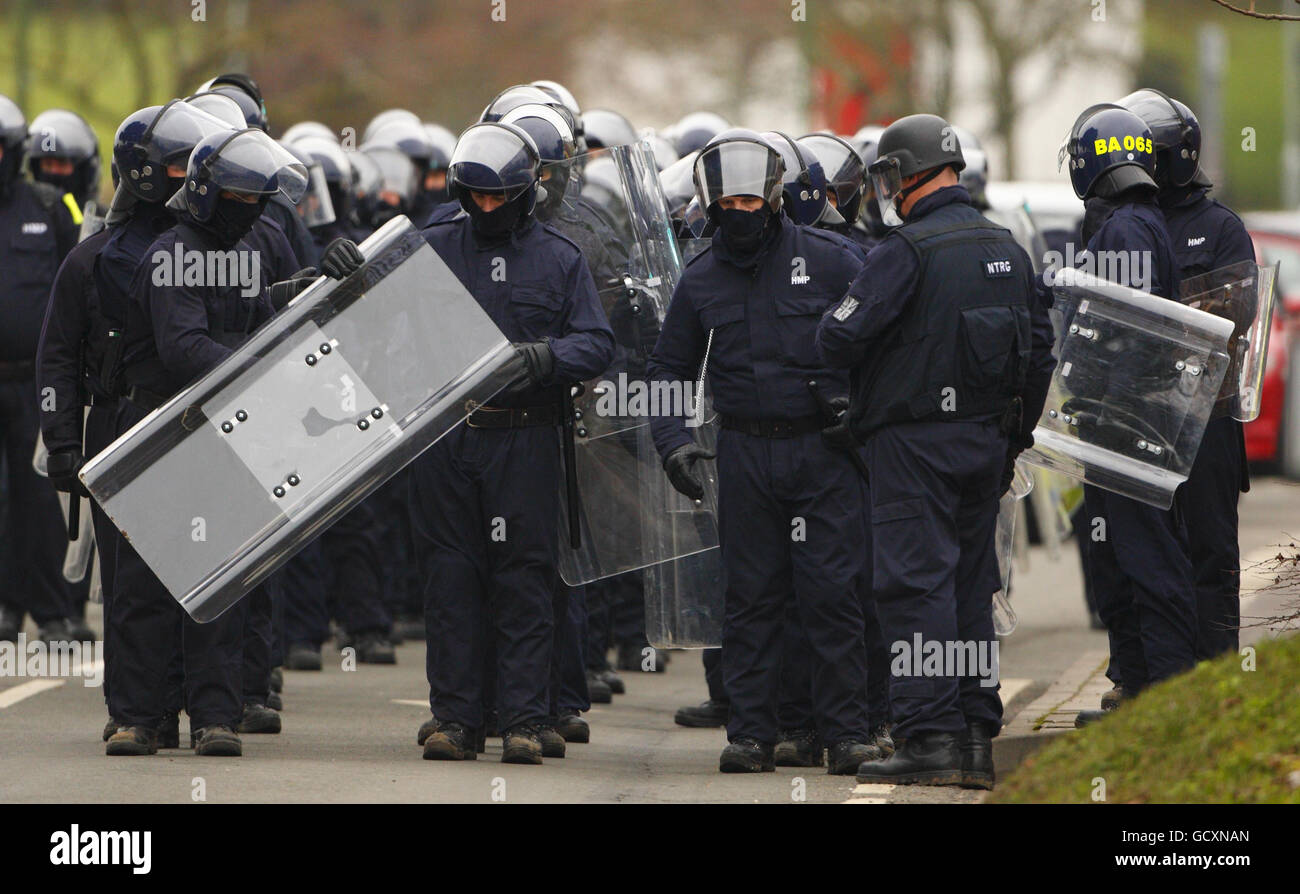Inmates riot at HMP Ford Stock Photo - Alamy
