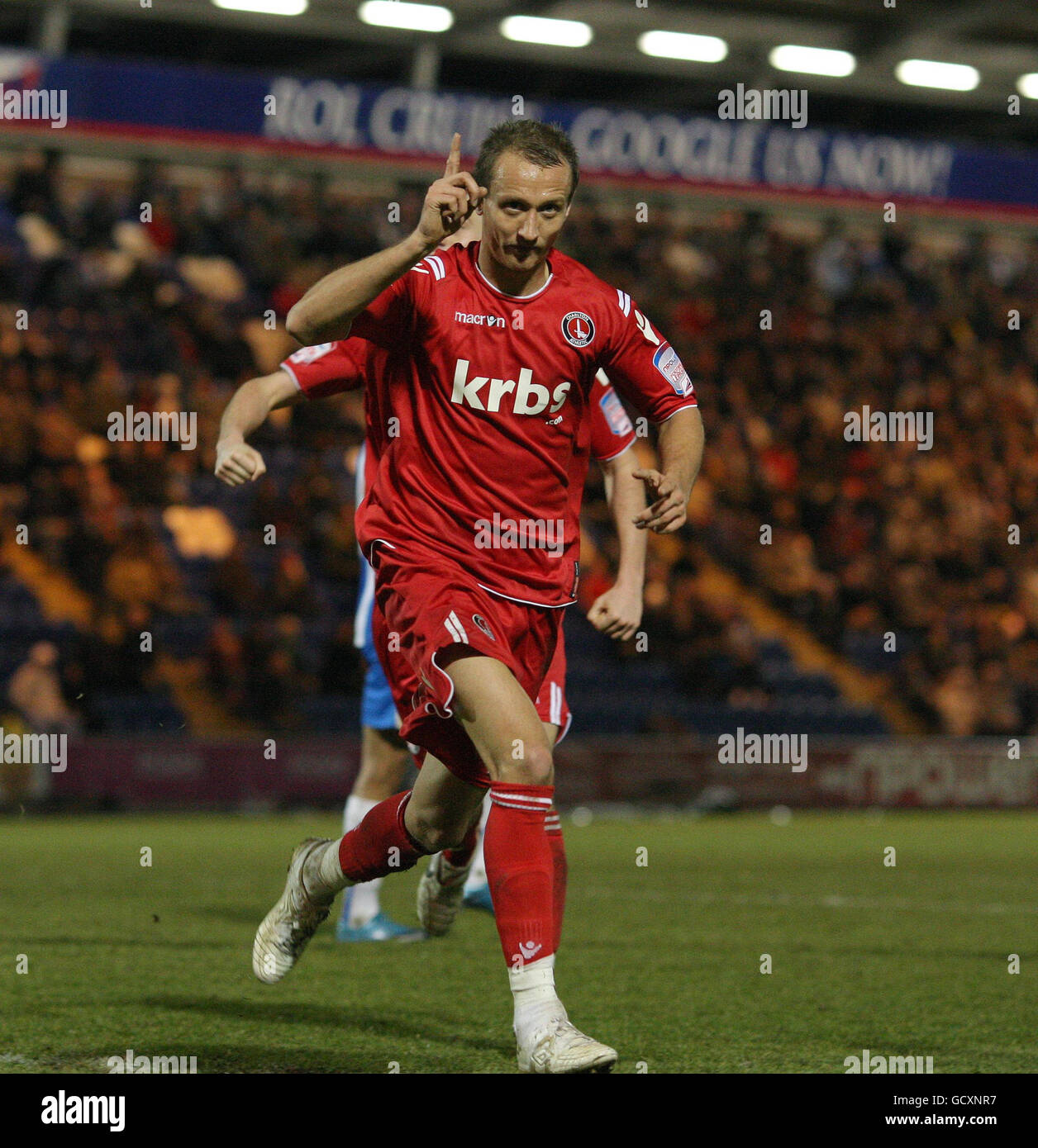 Charlton Athletic Paul Benson celebrates scoring his team's third goal ...