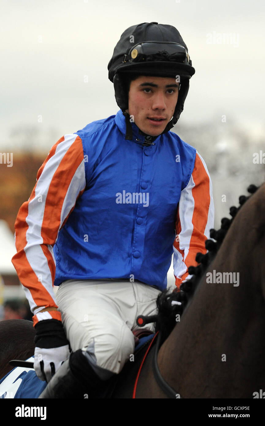 Jockey Felix de Giles on Simply Wings prior the CSP Novices' Handicap ...