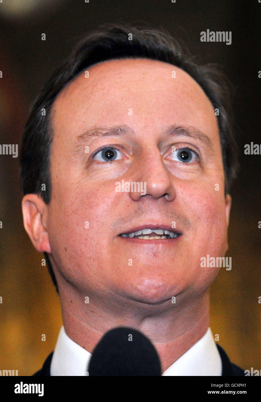 Britain's Prime Minister David Cameron at a reception in Downing Street ...