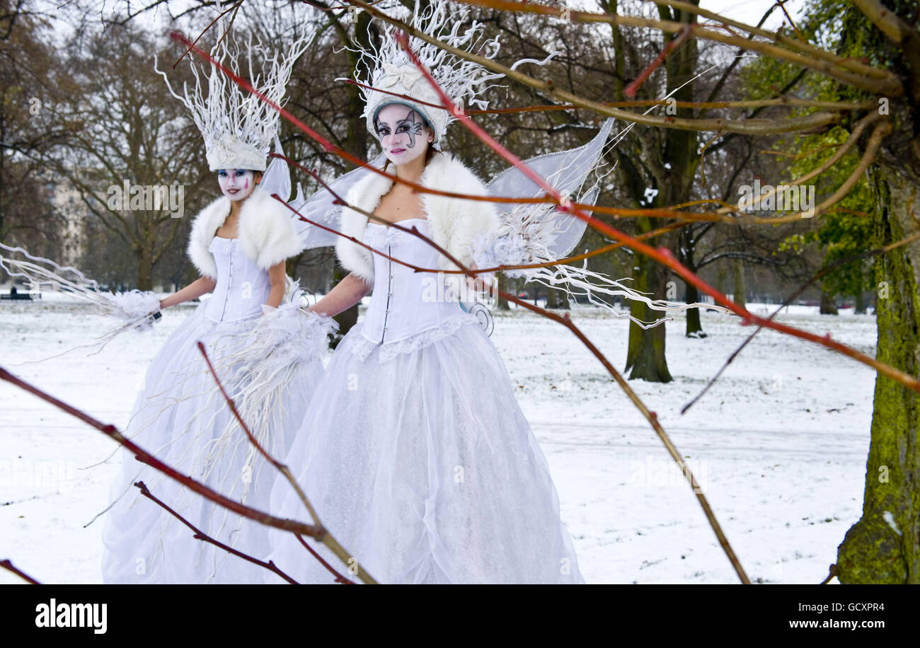 Artistes from the Zippo Circus Winter Cirque show, currently playing i ...