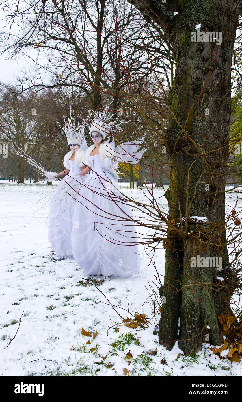 Currently playing i the winter wonderland hi-res stock photography and ...