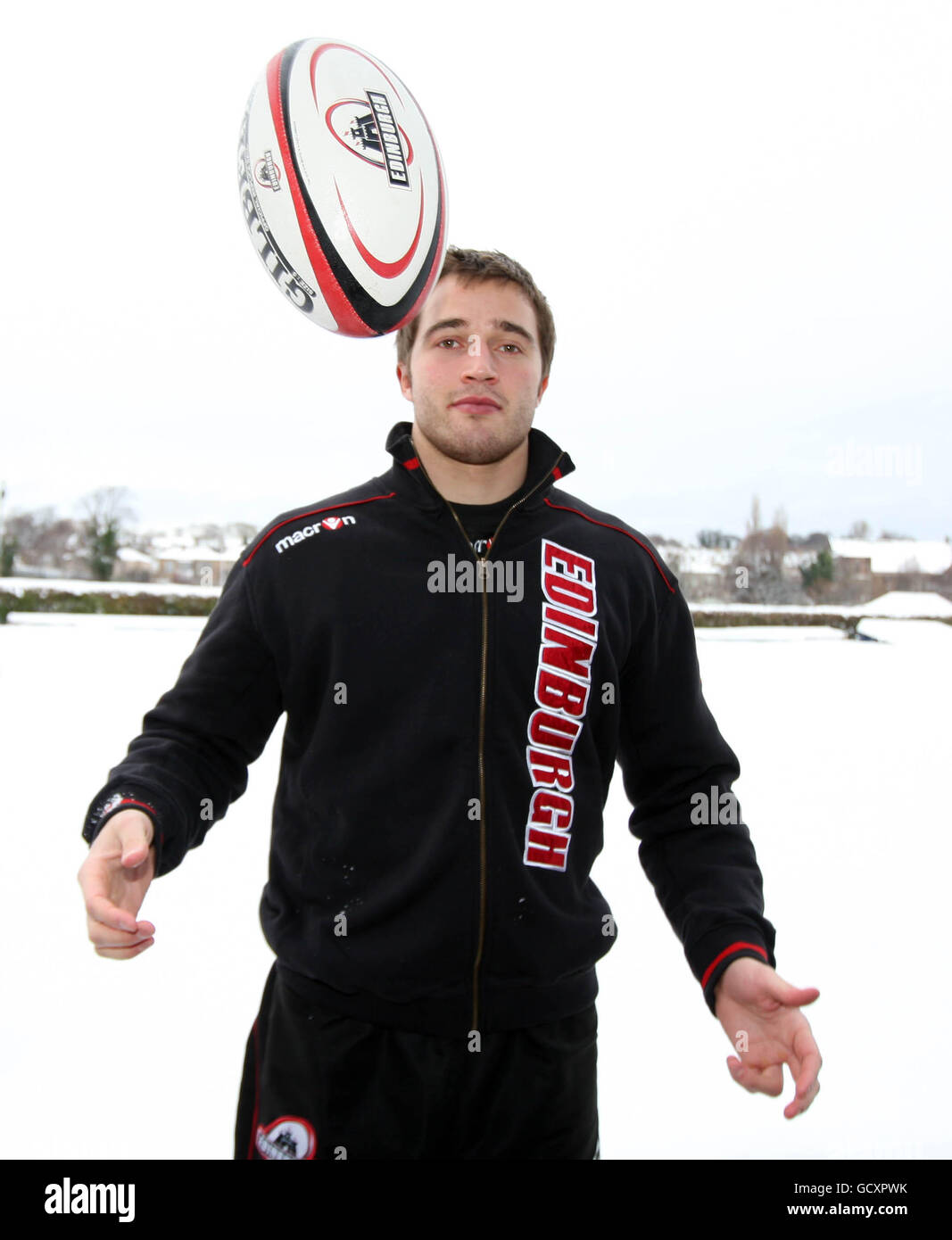 Alex grove after the team announcement at murrayfield hi-res stock ...