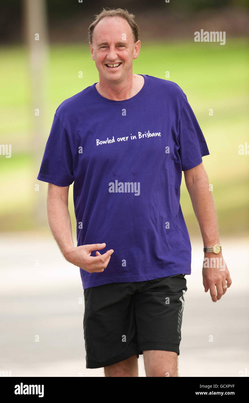 Jonathan agnew seen on brisbane beach hi-res stock photography and ...
