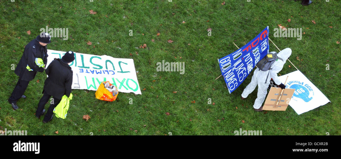 Campaign Against Climate Change protest Stock Photo - Alamy