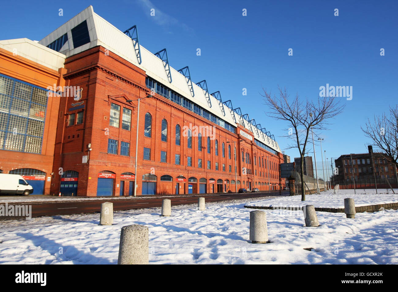 A general of view of Ibrox Stadium, home of Rangers FC, in Glasgow ...