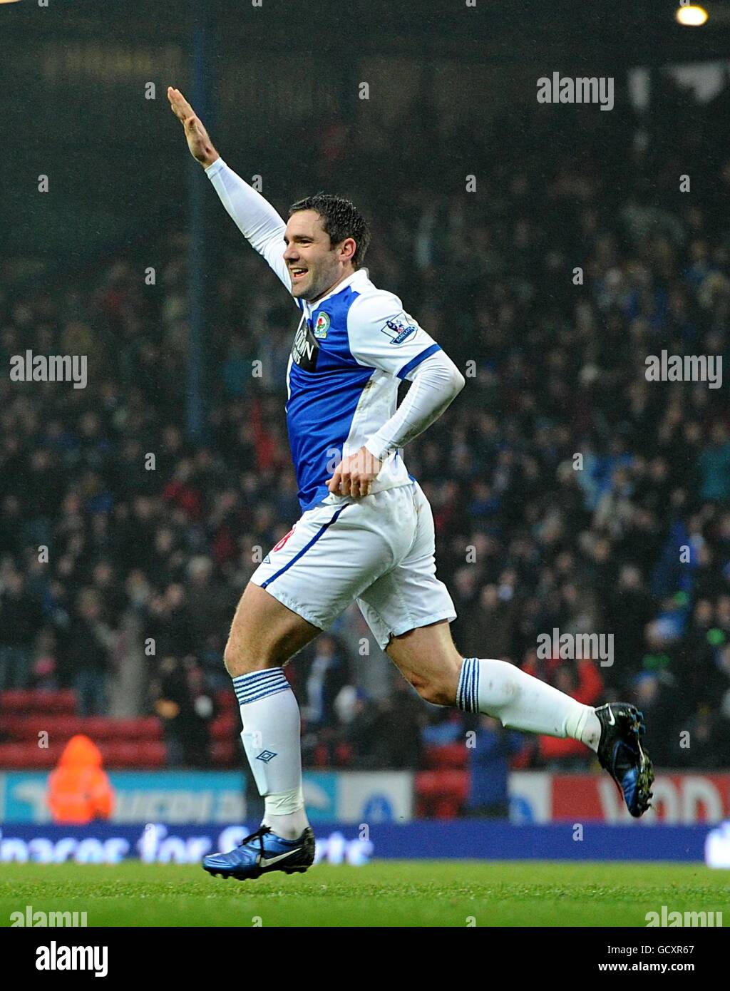 Blackburn Rovers' David Dunn celebrates scoring the opening goal of the ...