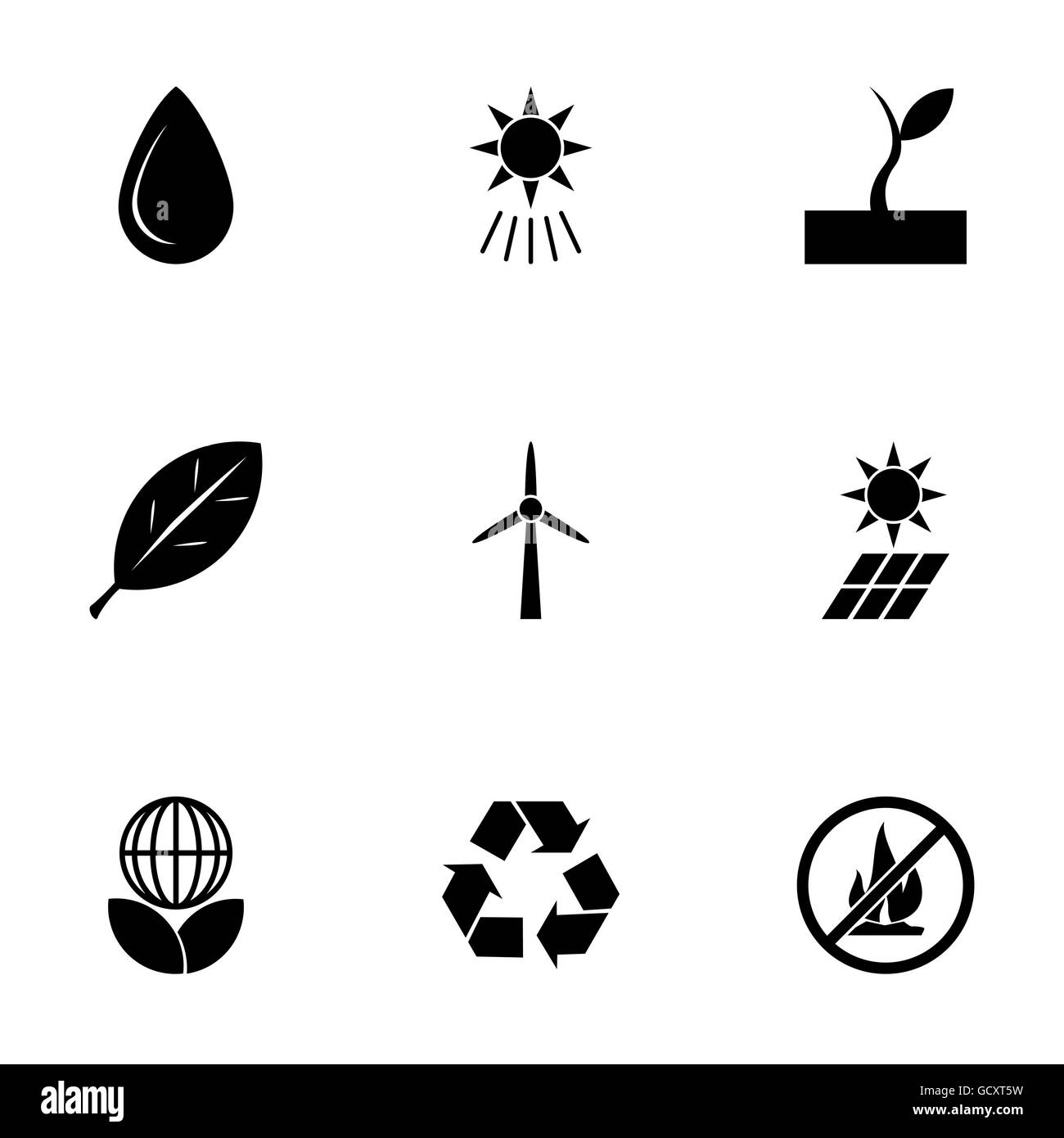 Vector illustration earth wind Black and White Stock Photos & Images ...