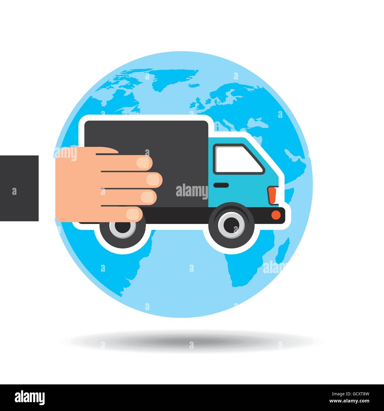transportation delivery service box warehouse Stock Vector Image & Art ...