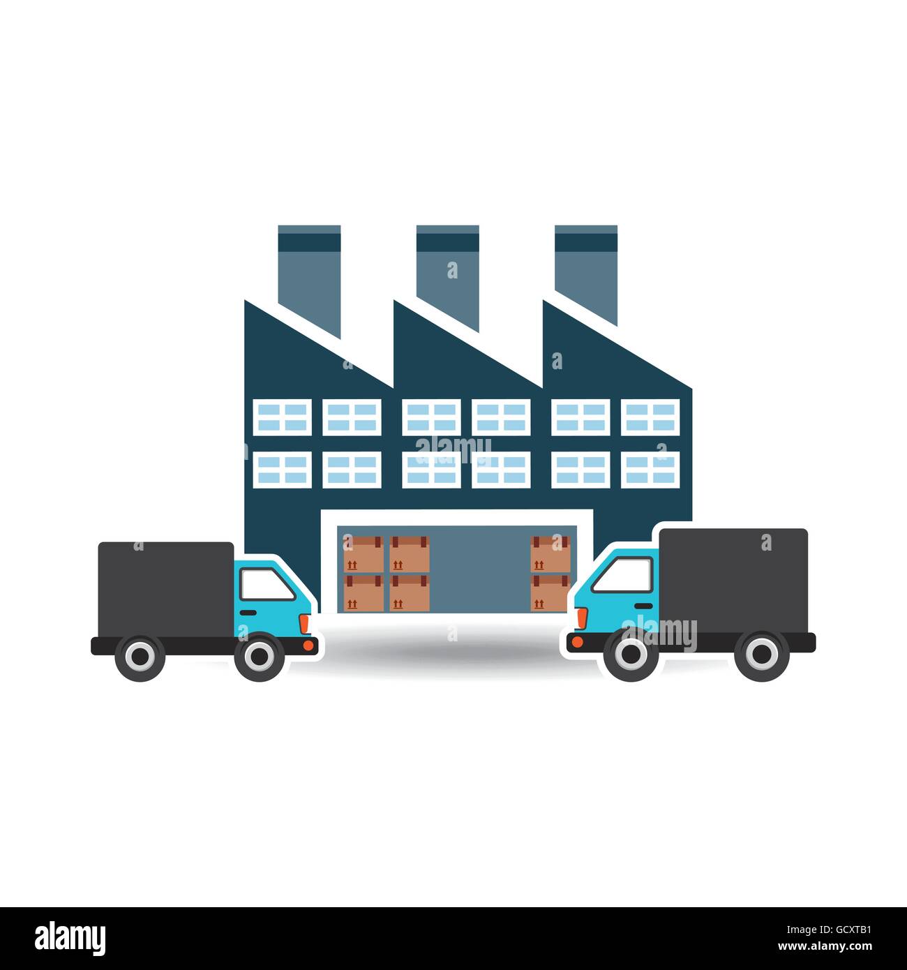 transportation delivery service box warehouse Stock Vector Image & Art ...