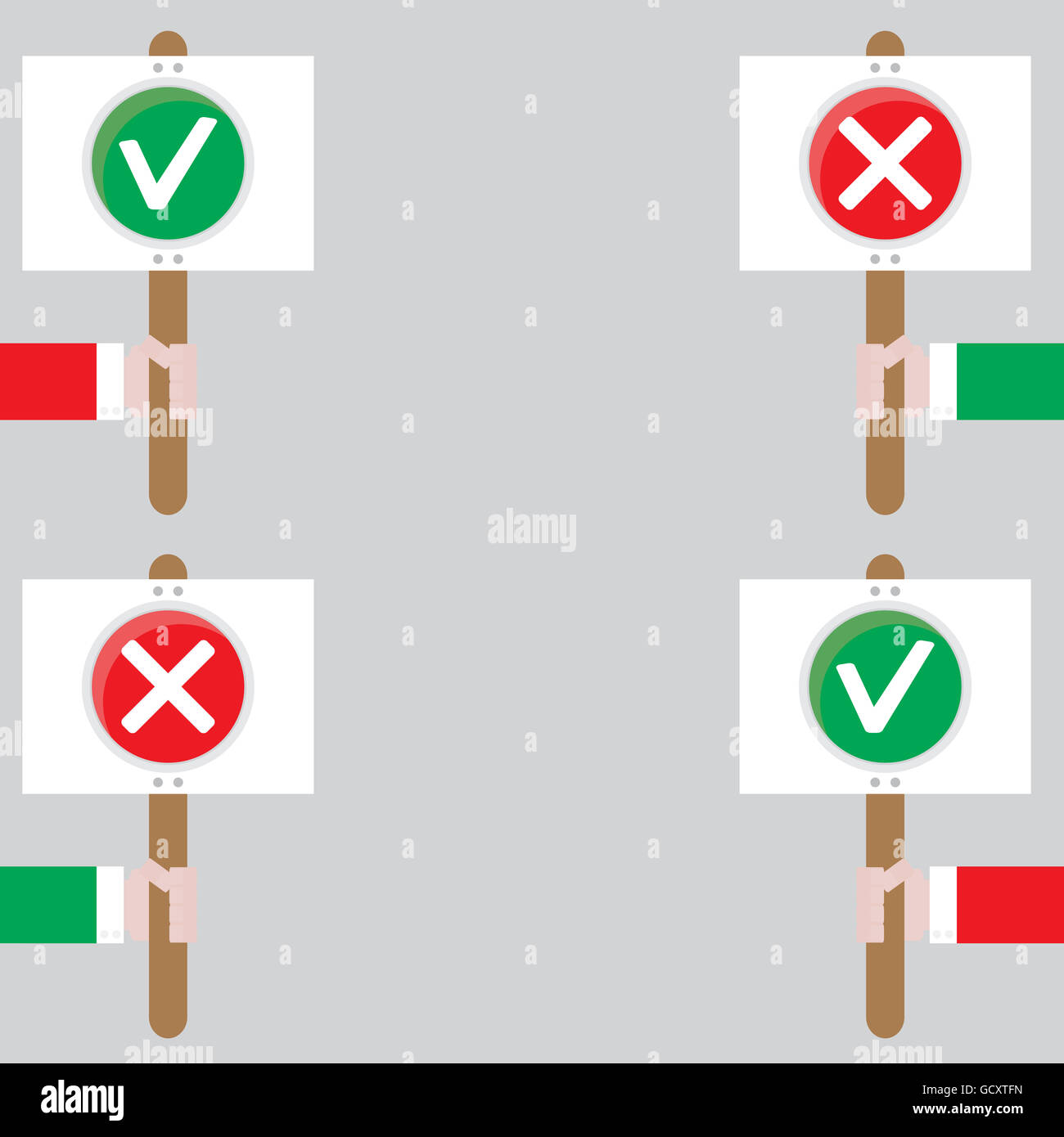 Right of choice banner template concept. Choice right and wrong, right ...