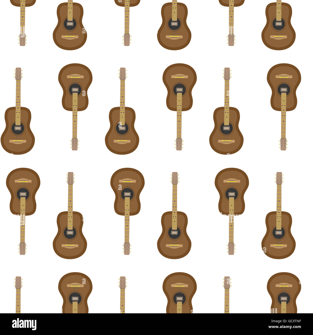 Pattern seamless acoustic guitar. Pattern with instrument for music ...
