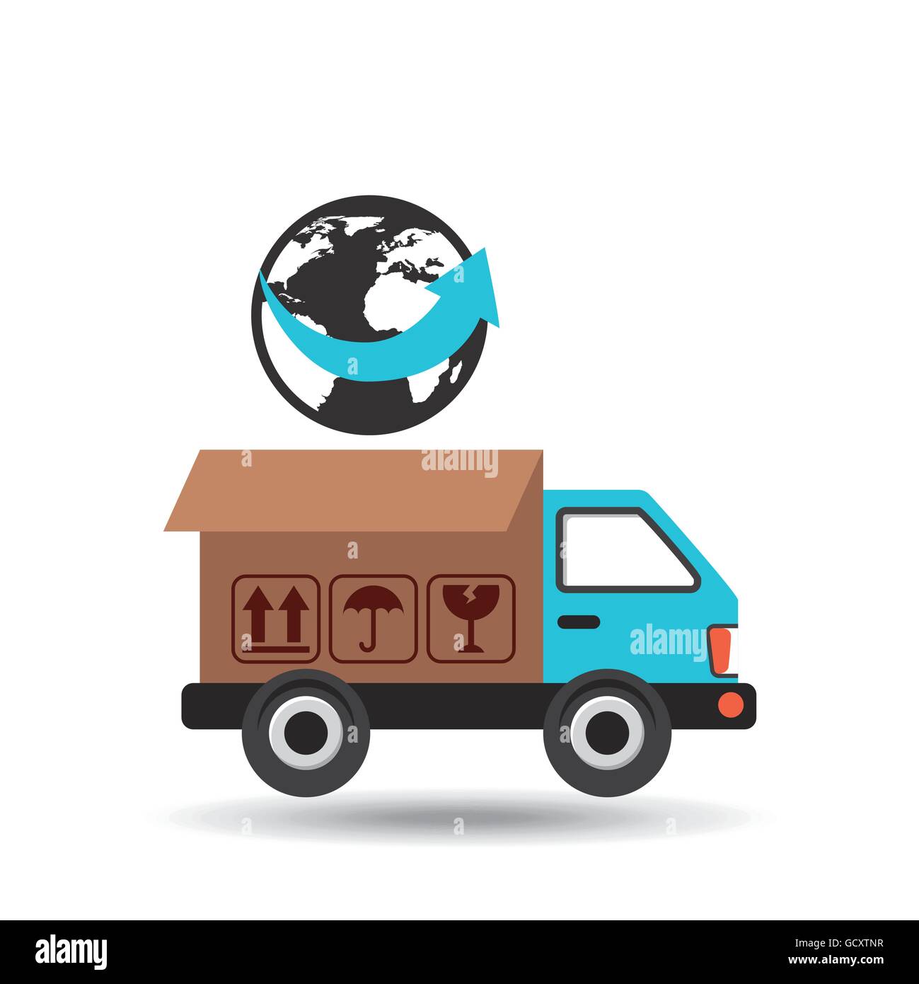 transportation delivery service box warehouse Stock Vector Image & Art ...