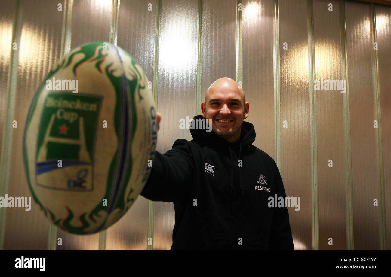 Glasgow Warriors Dougie Hall during a preview session at David Lloyd ...