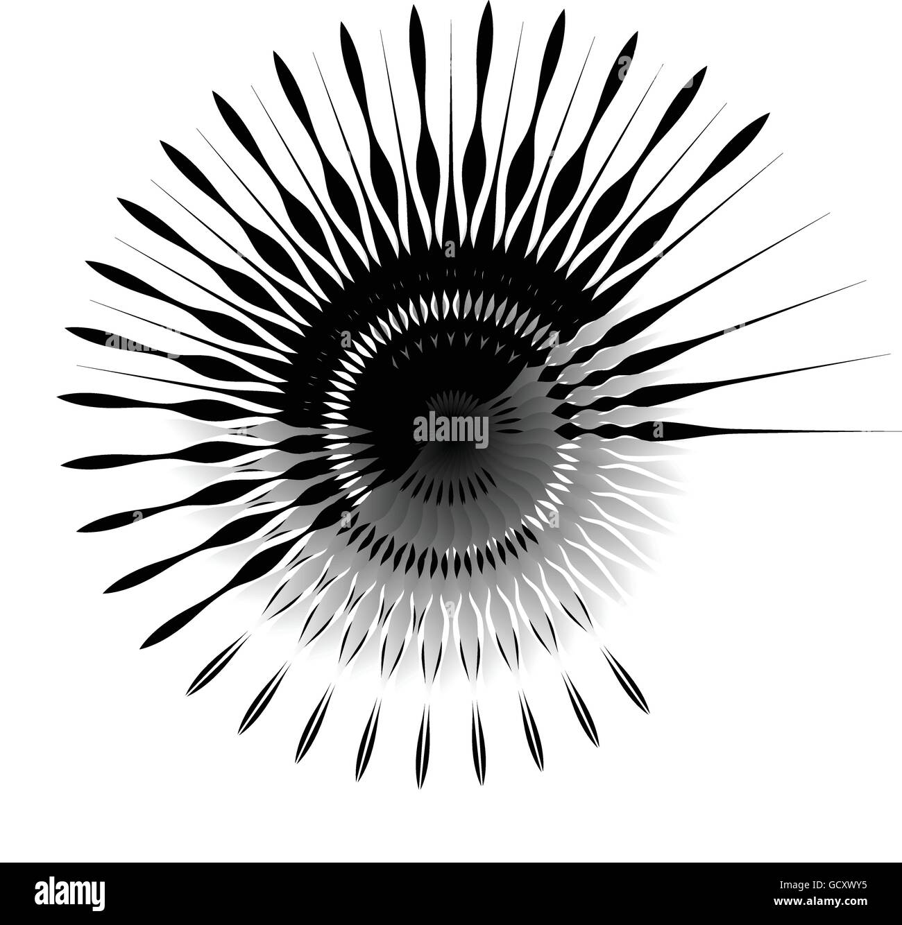 Radial spikes Stock Vector Images - Alamy