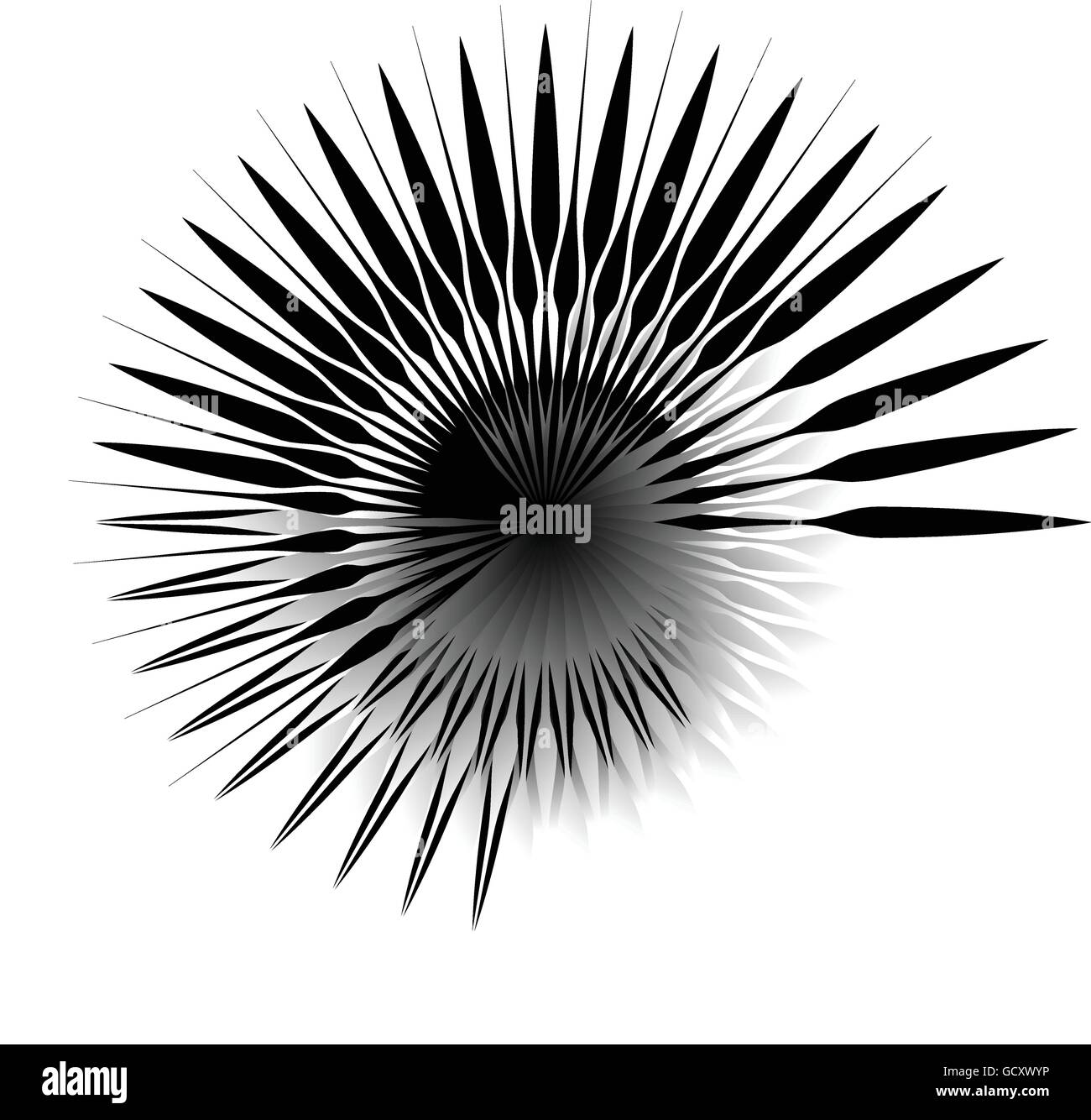 Radiating spikes Stock Vector Images - Alamy