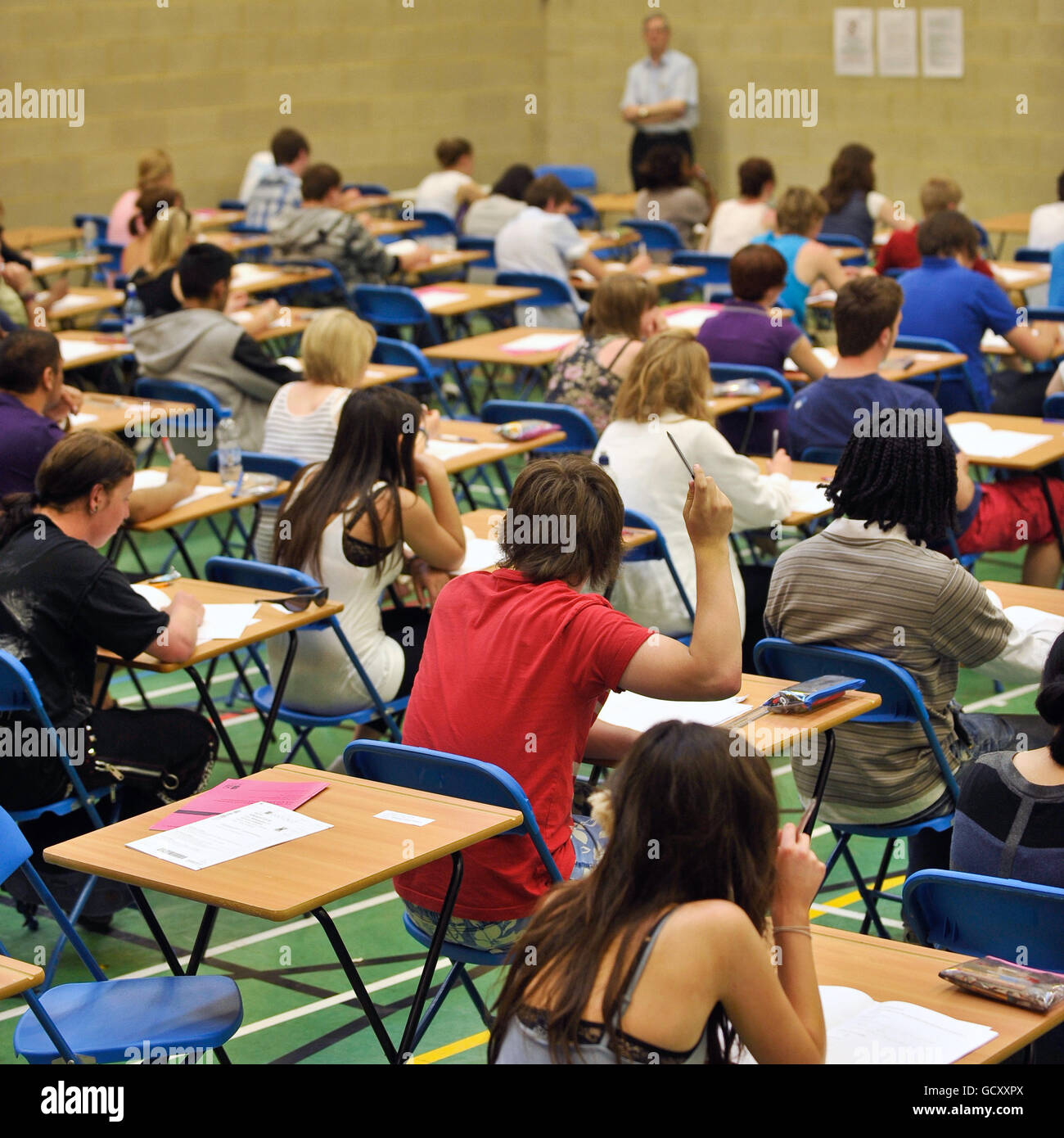 'A' Level Exam Stock Stock Photo - Alamy