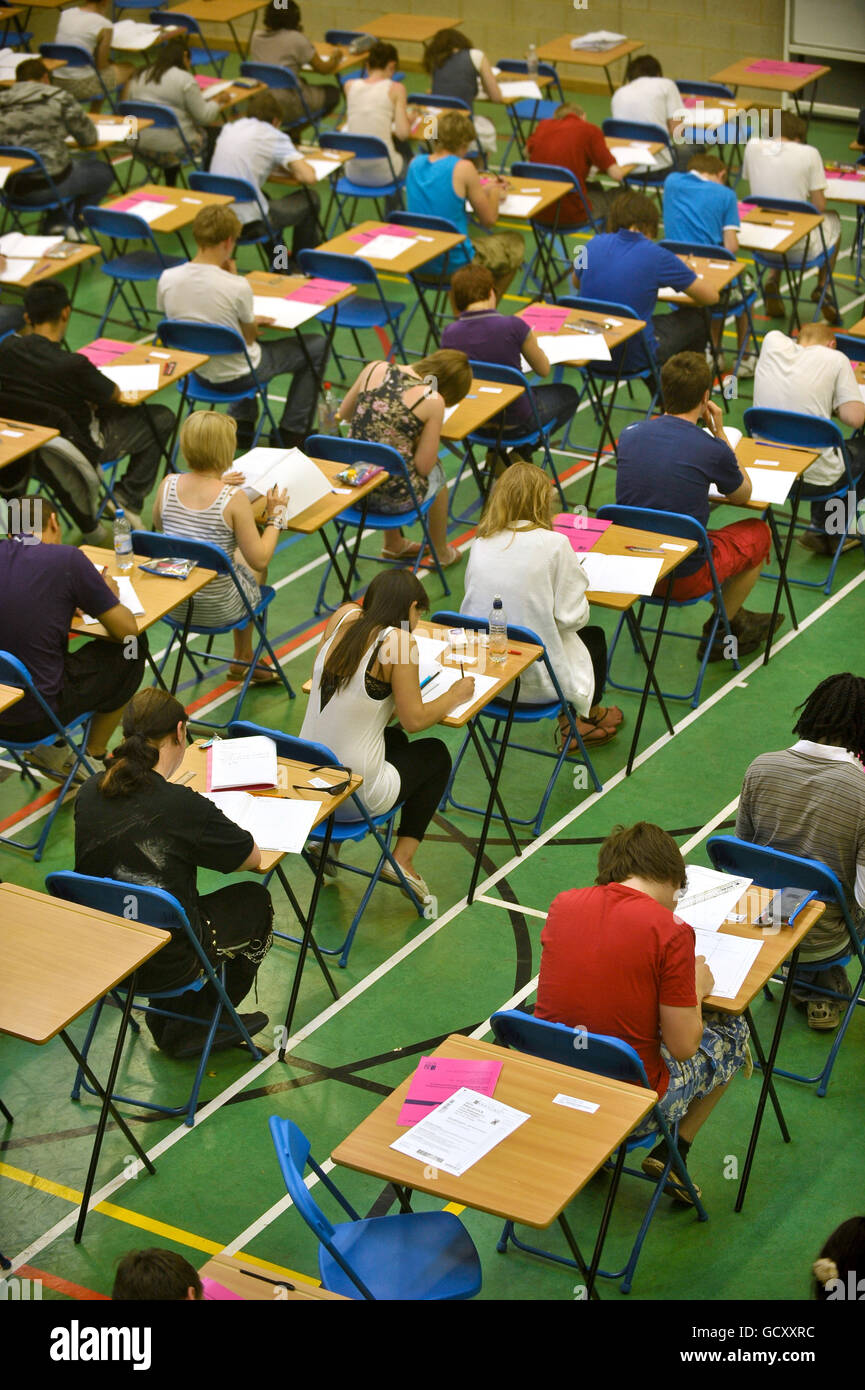 'A' Level Exam Stock Stock Photo - Alamy