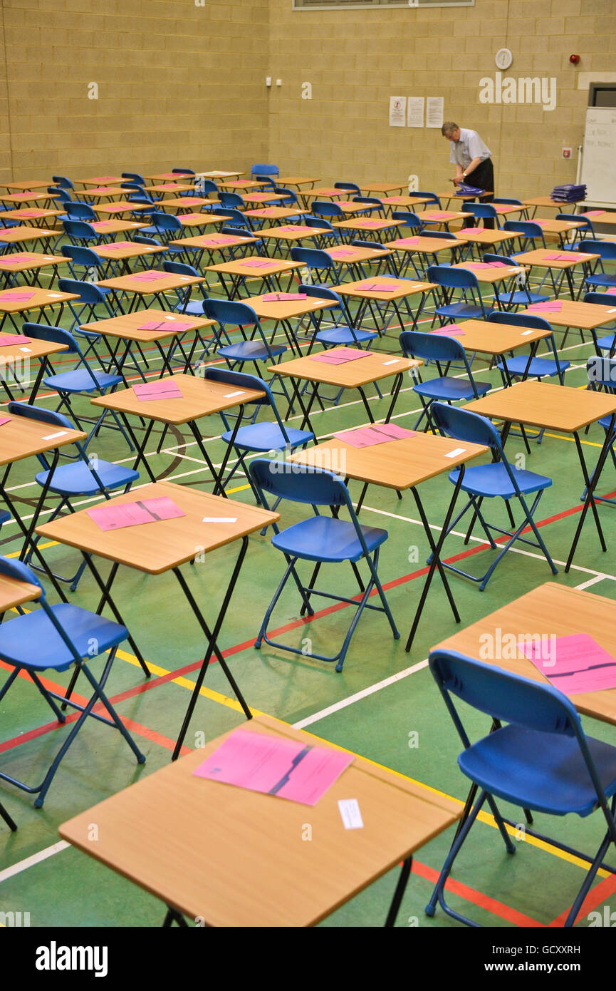 'A' Level Exam Stock Stock Photo - Alamy