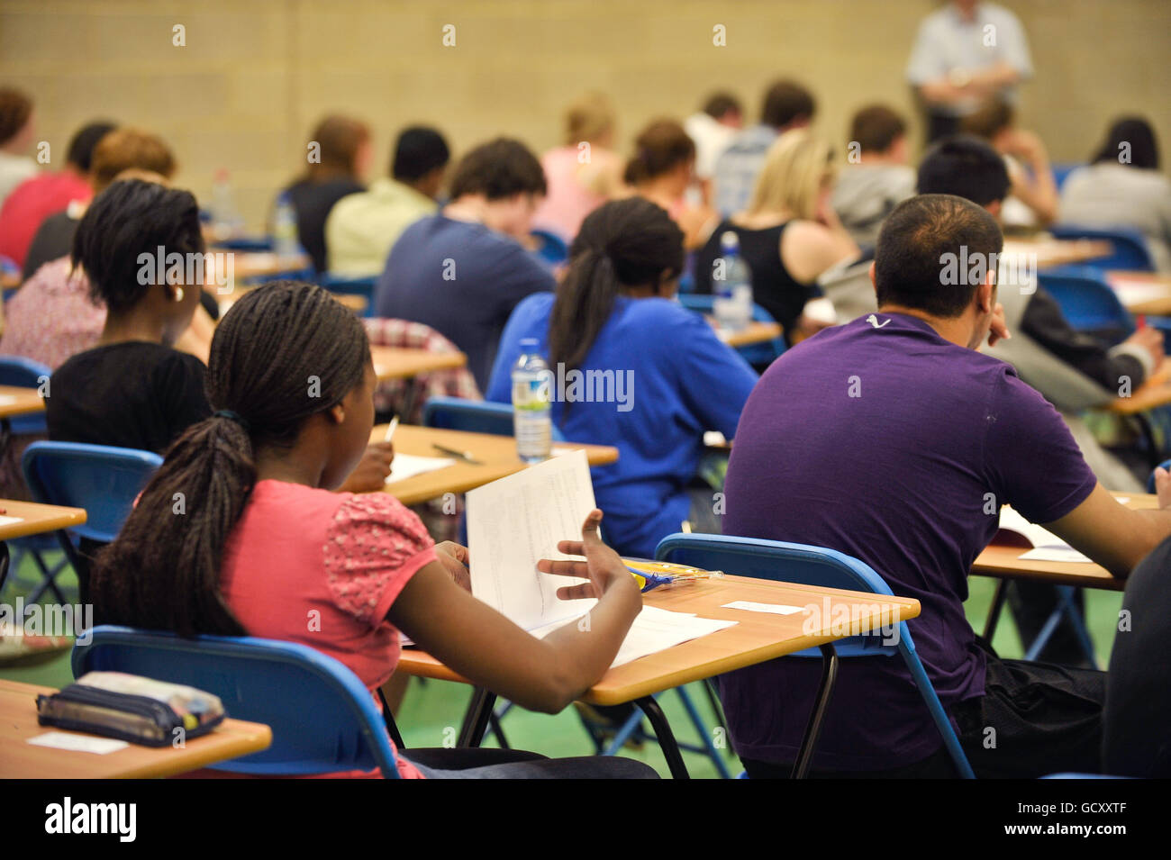 'A' Level Exam Stock Stock Photo - Alamy