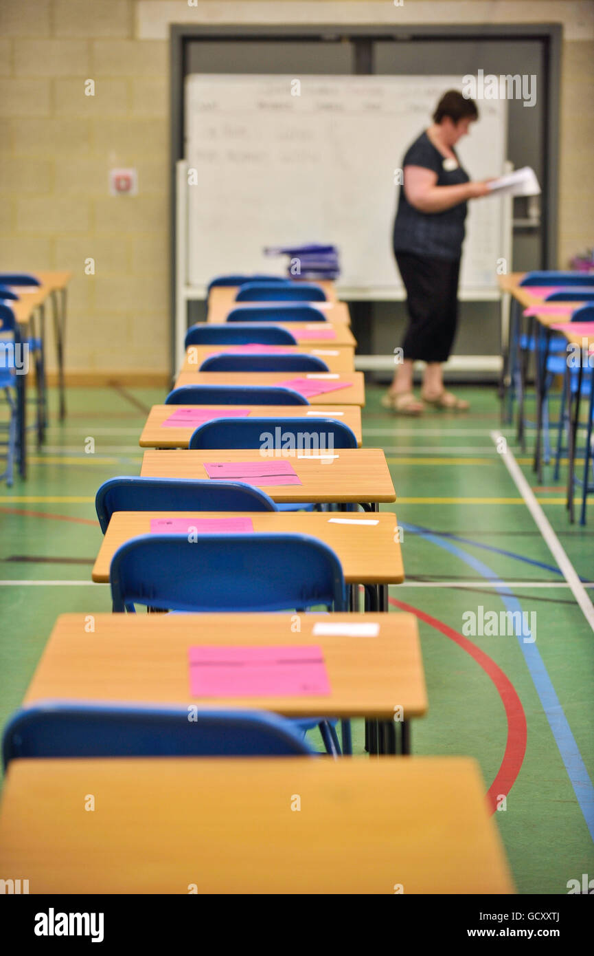 'A' Level Exam Stock Stock Photo - Alamy