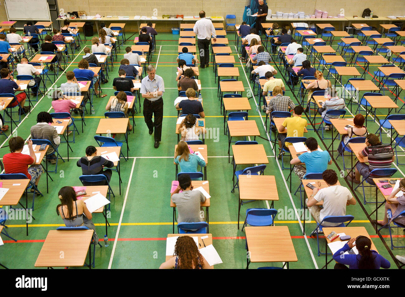 'A' Level Exam Stock Stock Photo - Alamy