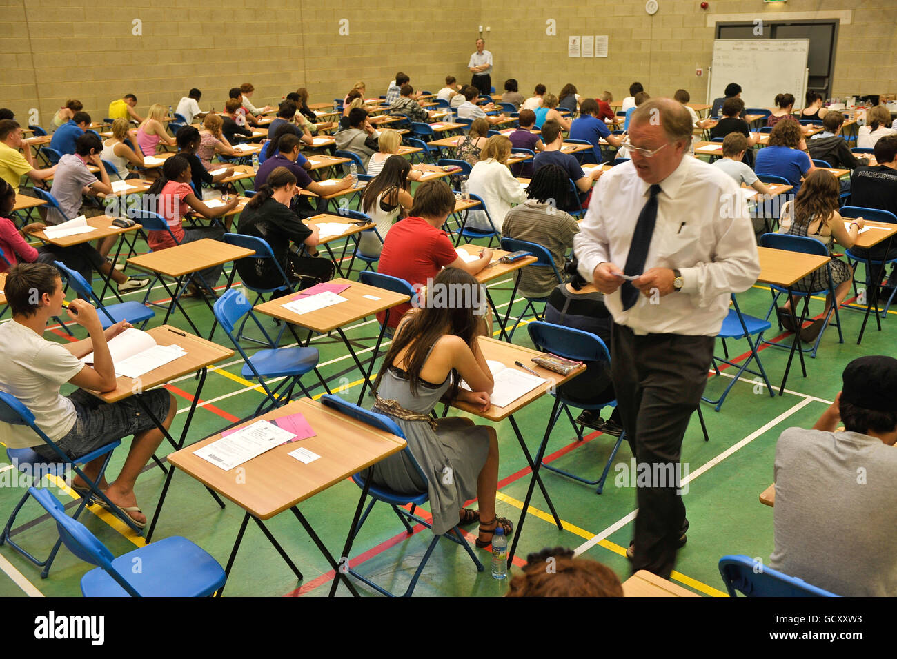 'A' Level Exam Stock Stock Photo - Alamy