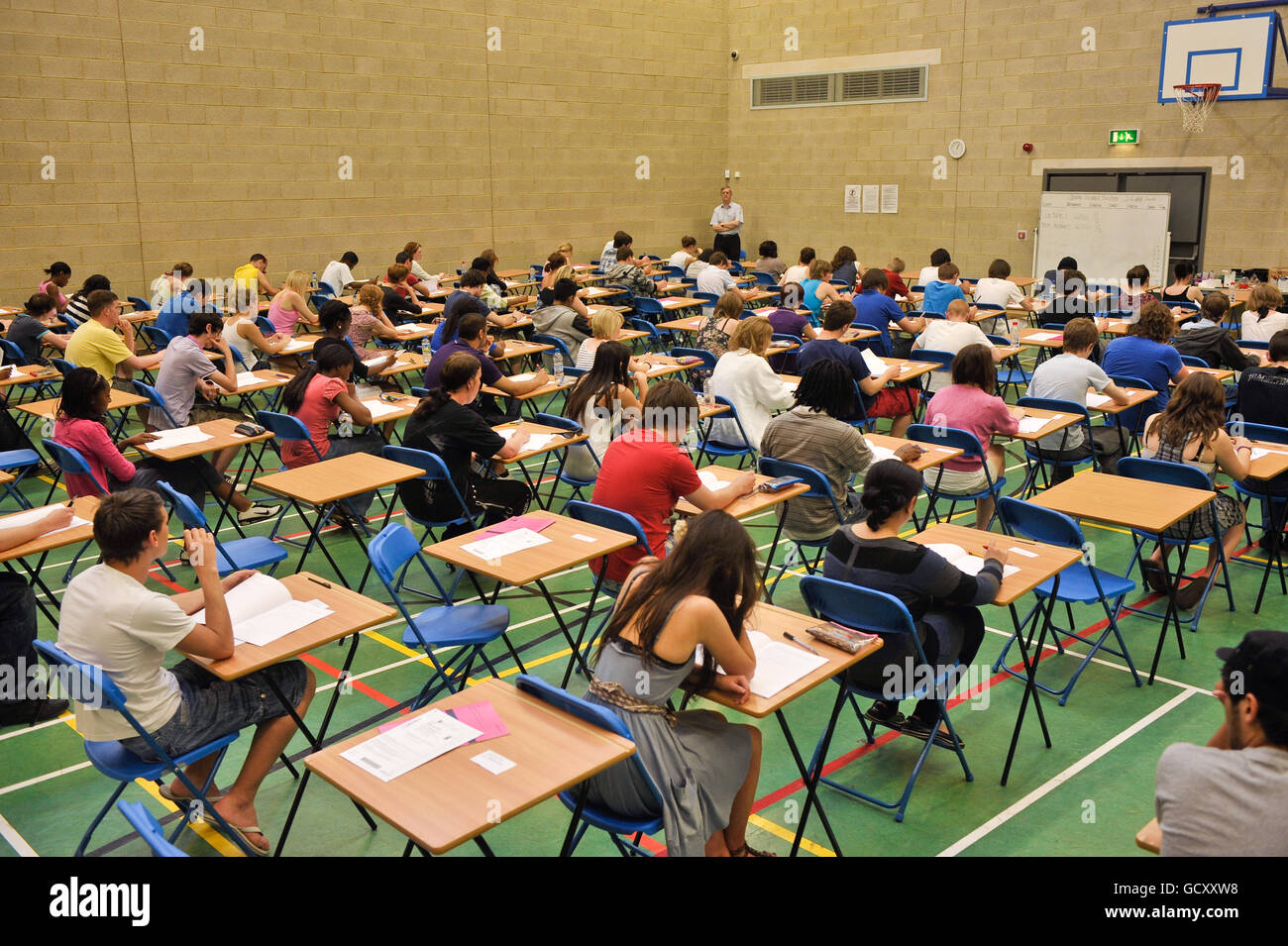 'A' Level Exam Stock Stock Photo - Alamy