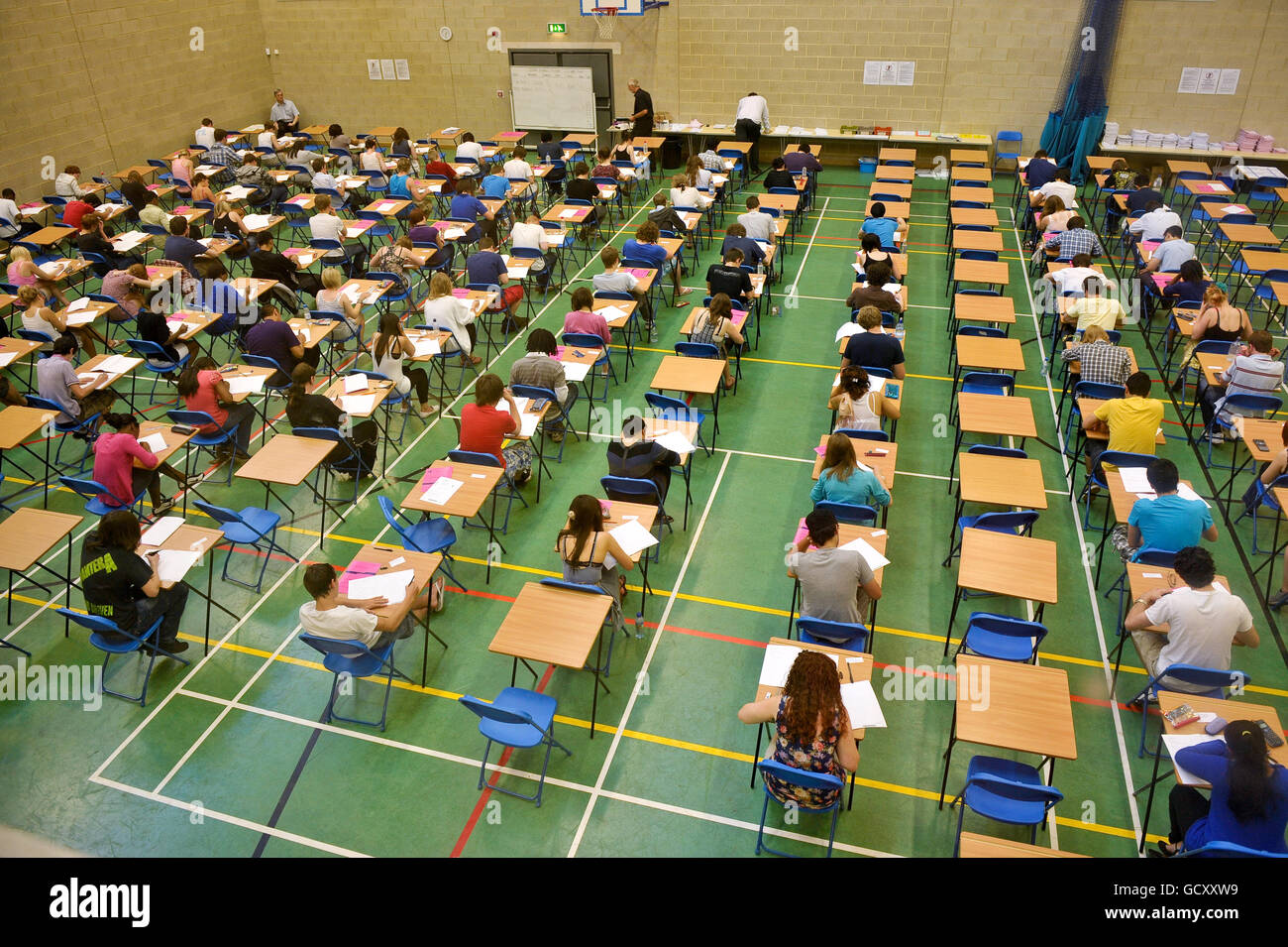 'A' Level Exam Stock Stock Photo - Alamy
