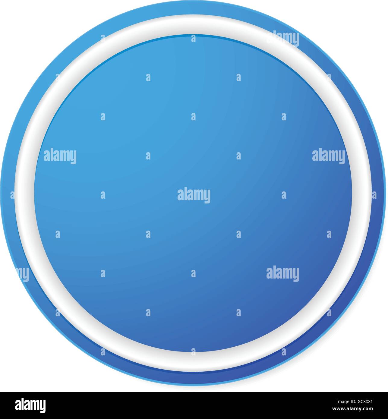 Empty circle button, badge background isolated on white Stock Vector ...