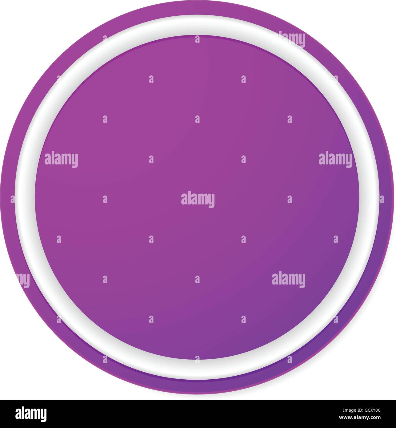 Empty circle button, badge background isolated on white Stock Vector ...