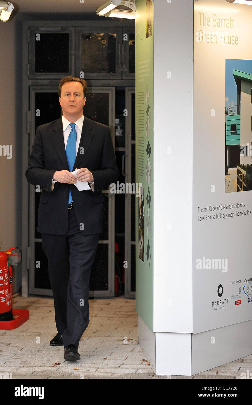 Cameron visits energy company Stock Photo - Alamy