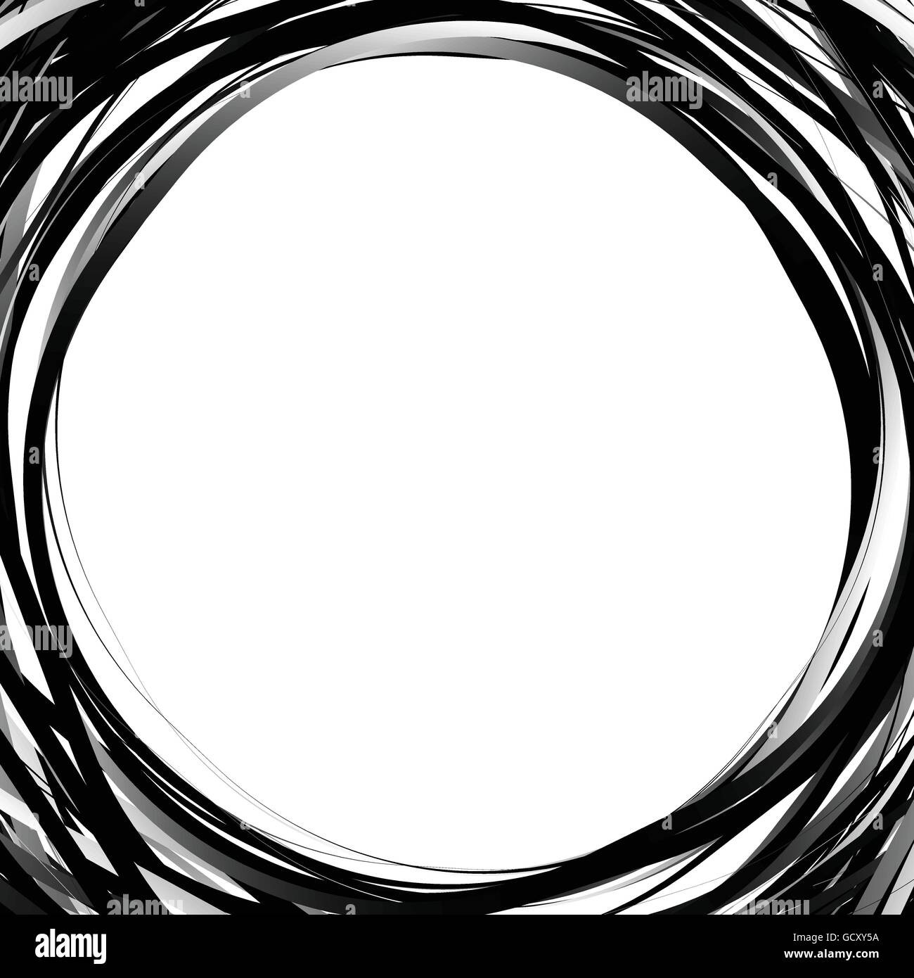 Random scribble circles. Concentric circles in a hand drawn style ... Random scribble circles. Concentric circles in a hand drawn style ...