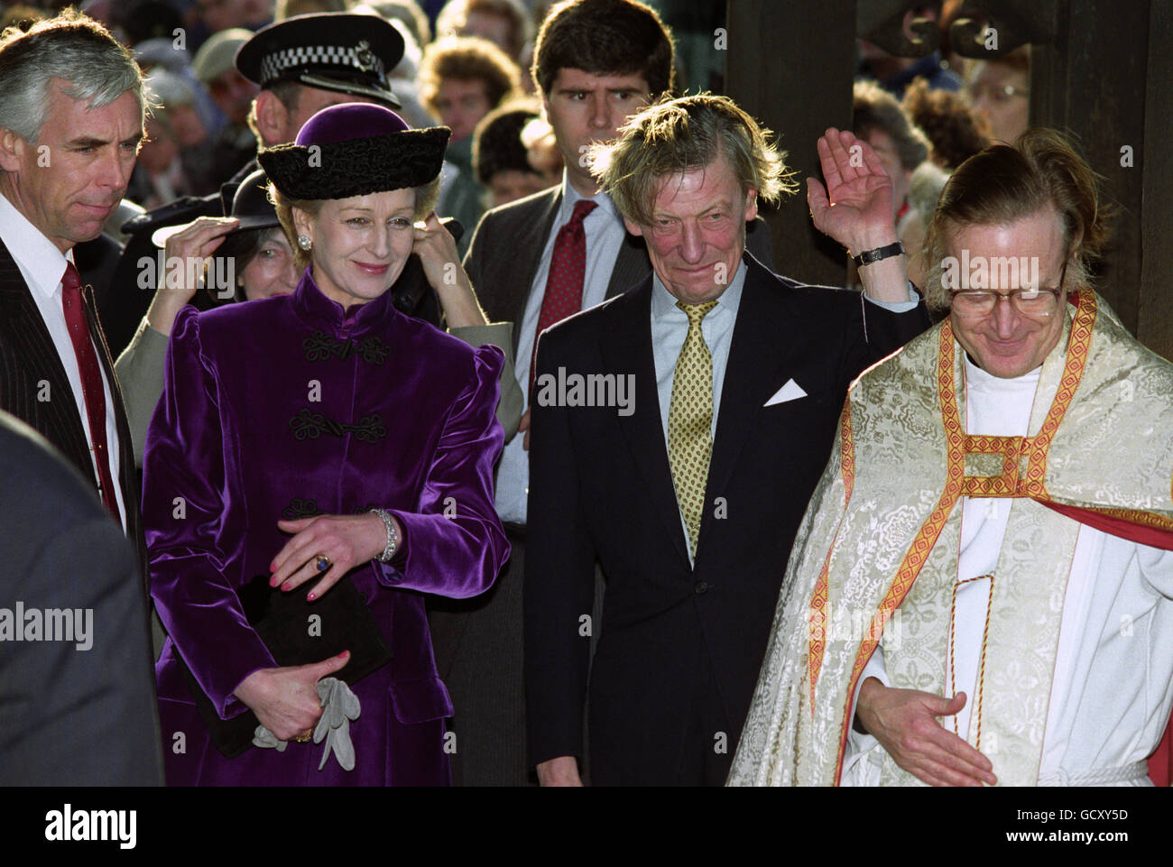 His daughter marina ogilvy at her wedding to paul hi-res stock ...