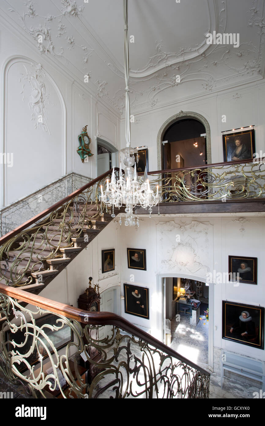 Staircase, Museum van Loon, Keizersgracht, Amsterdam, Holland ...