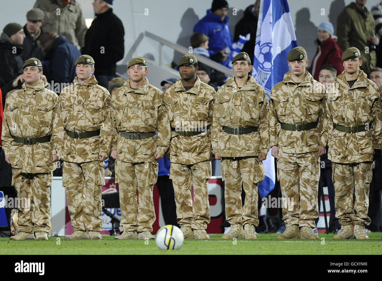 Soldiers line up as The 1st Battalion Coldstream Guards perform Stock ...