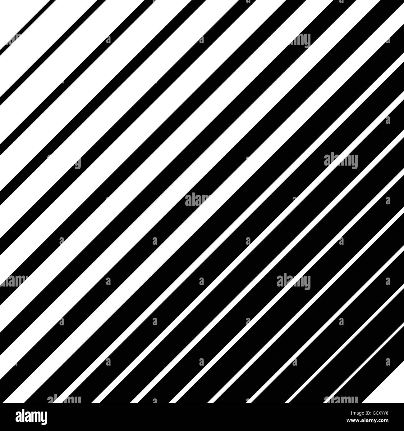 Dynamic diagonal lines pattern. Parallel straight lines with irregular width. Gradation ...