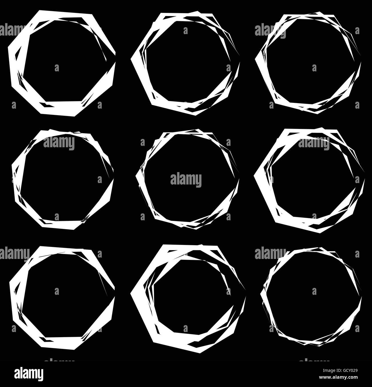 Angular frames Black and White Stock Photos & Images - Alamy