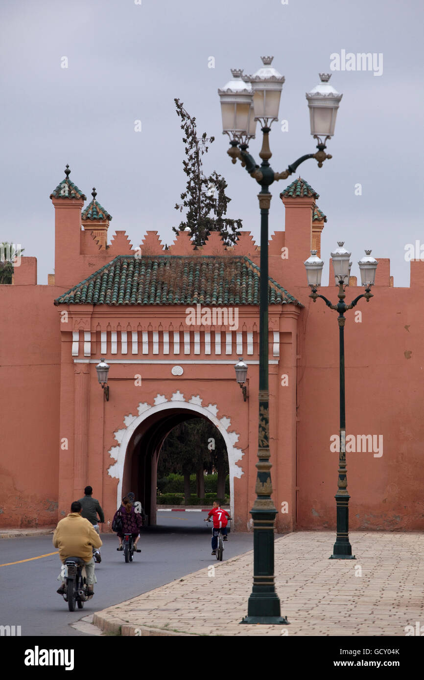 City wall, gate, Marrakech, Morocco, Africa Stock Photo - Alamy