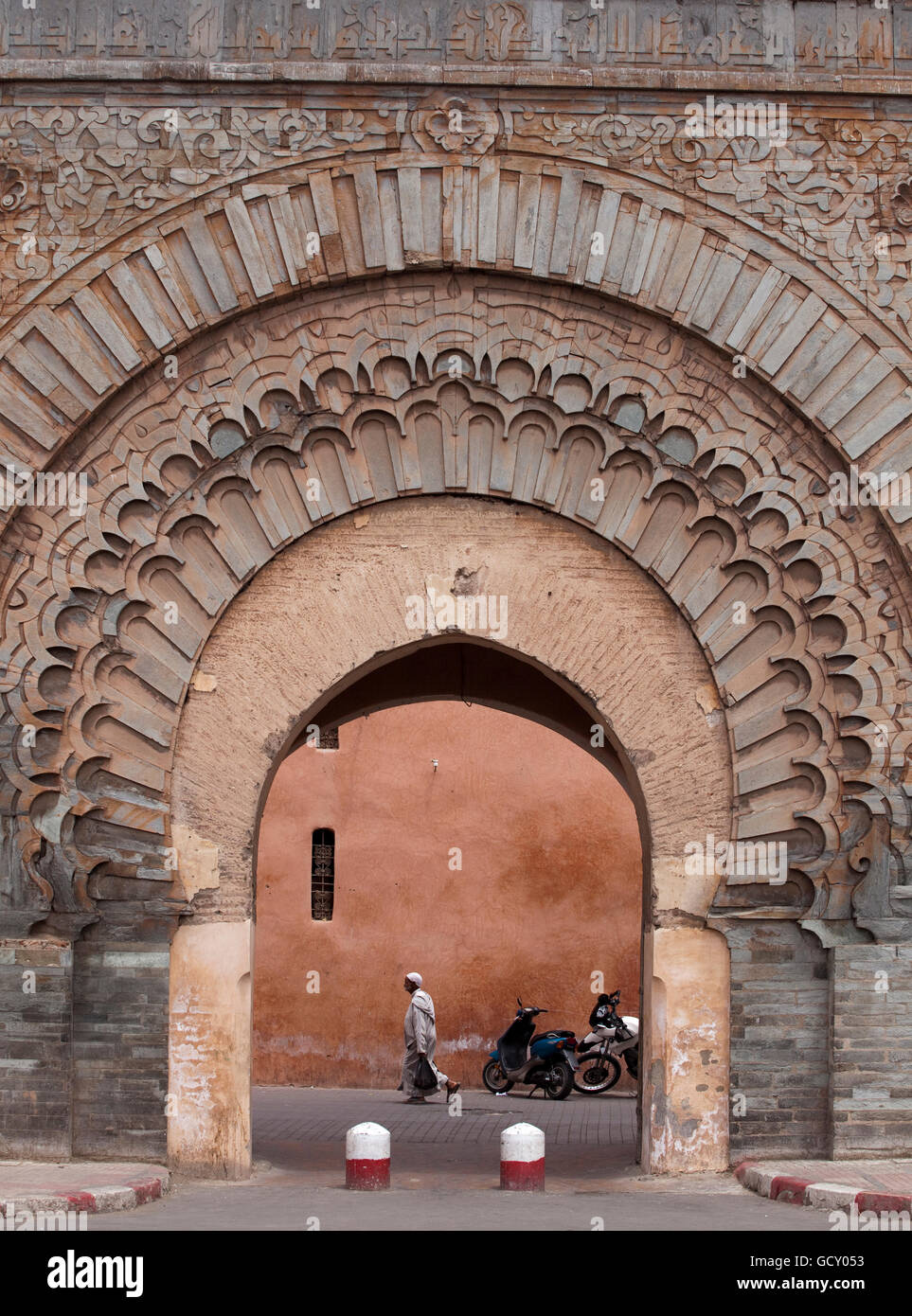 Bab Agnaou city gate, Marrakech, Morocco, Africa Stock Photo - Alamy