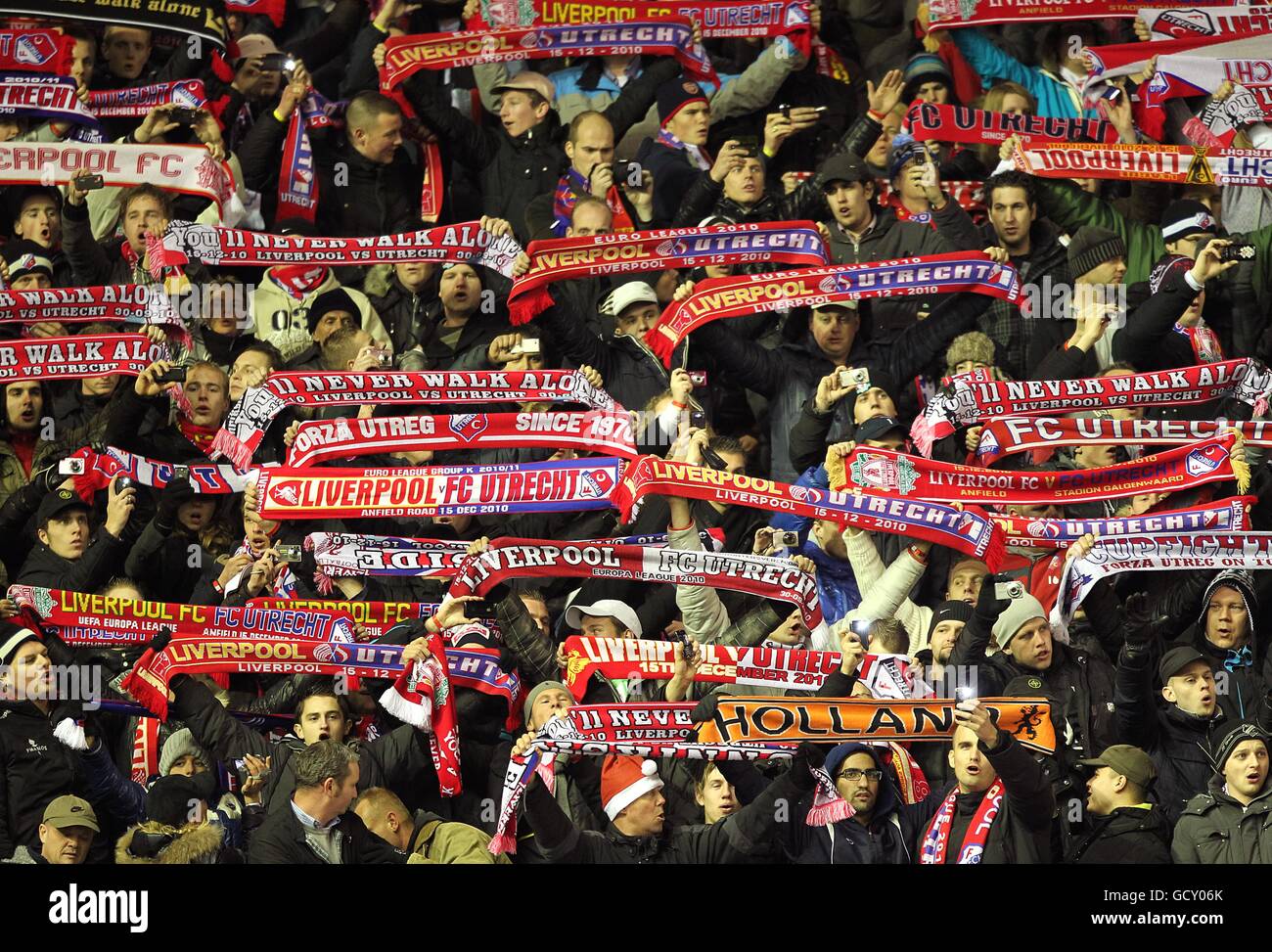 General view of liverpool fans in stands hi-res stock photography and ...