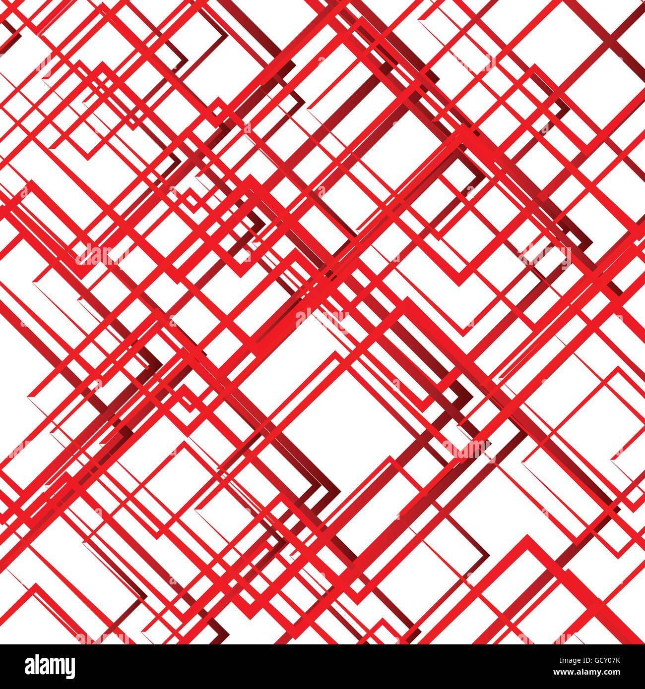 Random intersecting lines, squares. Modern colorful geometric texture, monochrome pattern Stock ...