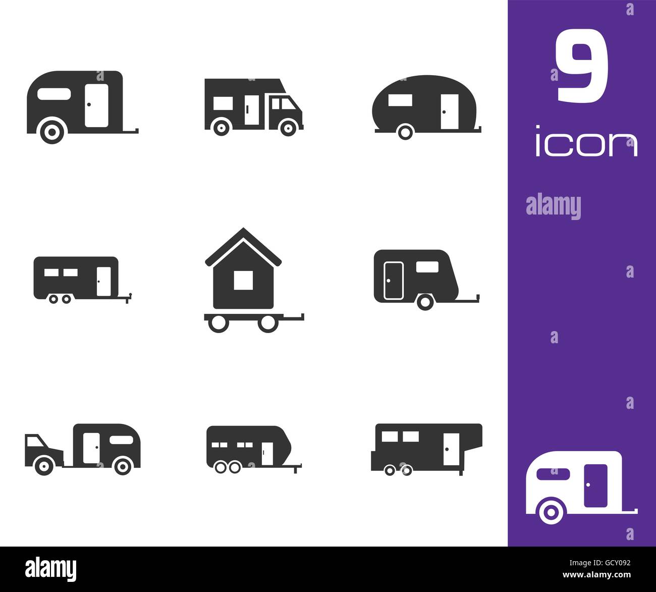 Rv campers Stock Vector Images - Alamy