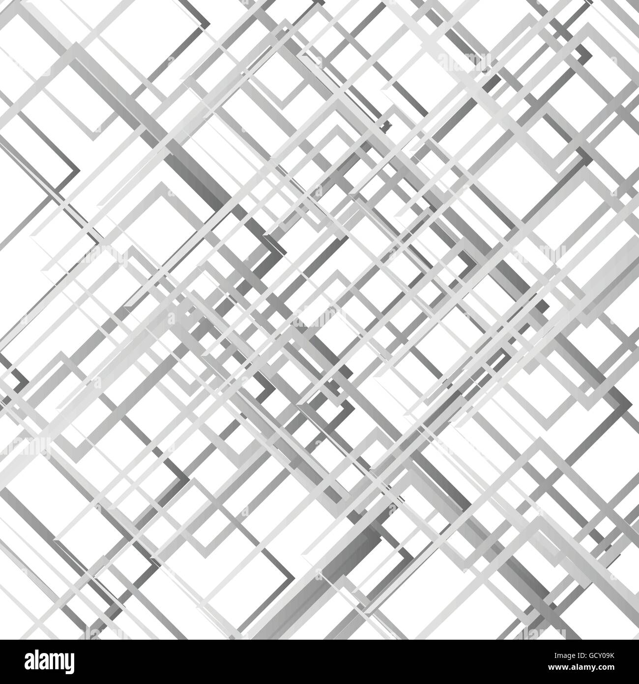 Random intersecting lines, squares. Modern colorful geometric texture, monochrome pattern Stock ...