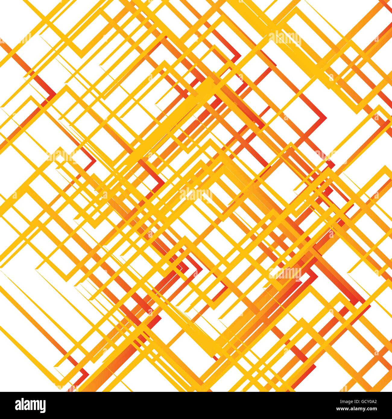 Random intersecting lines, squares. Modern colorful geometric texture, monochrome pattern Stock ...