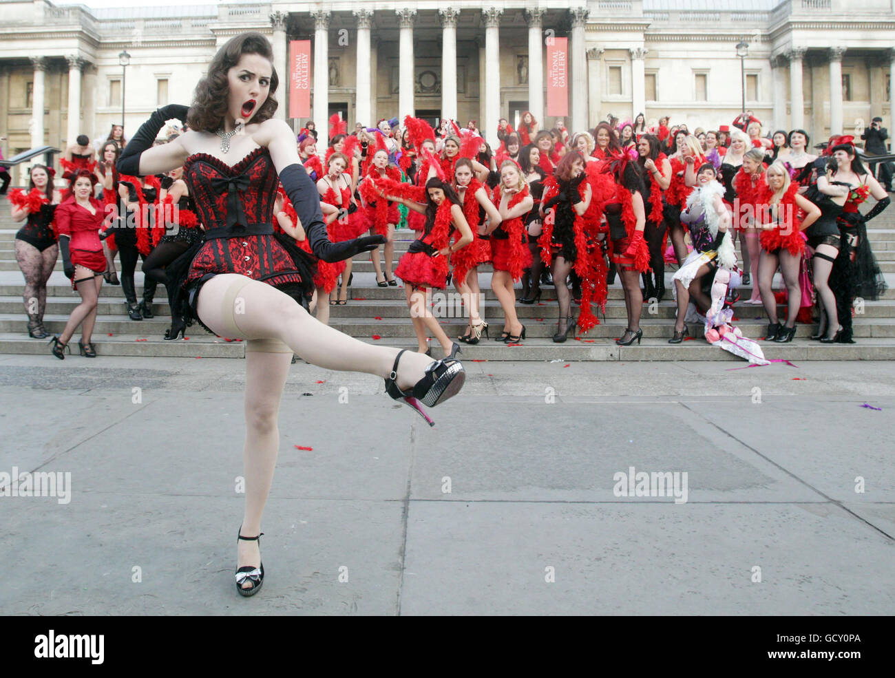 Burlesque world record attempt Stock Photo - Alamy