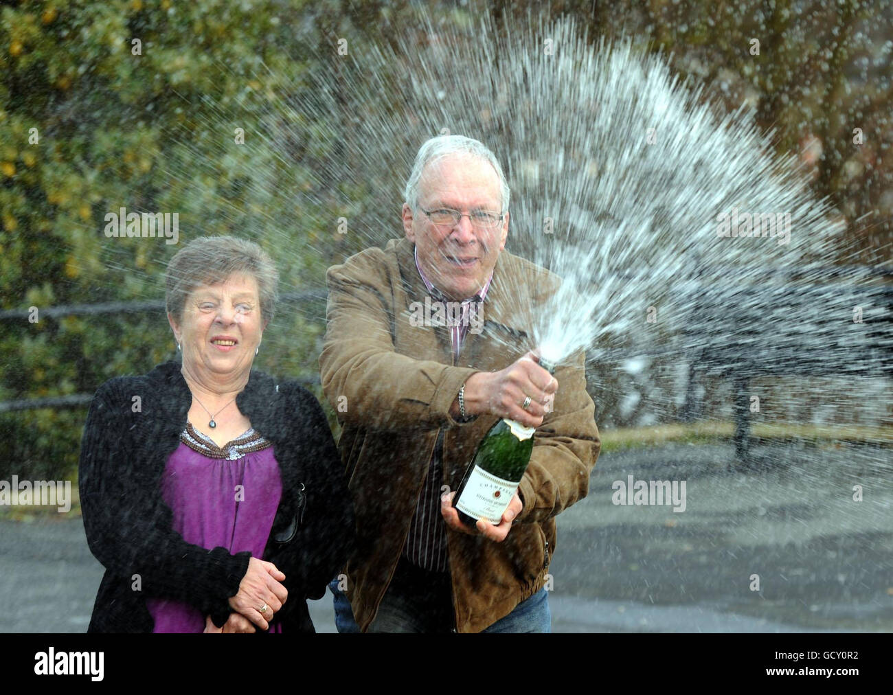 Derek and Sandra Streets celebrate their one million pound lottery win ...