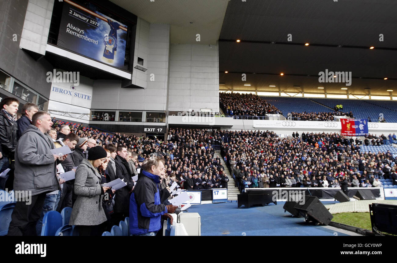 Ibrox Disaster memorial Stock Photo - Alamy