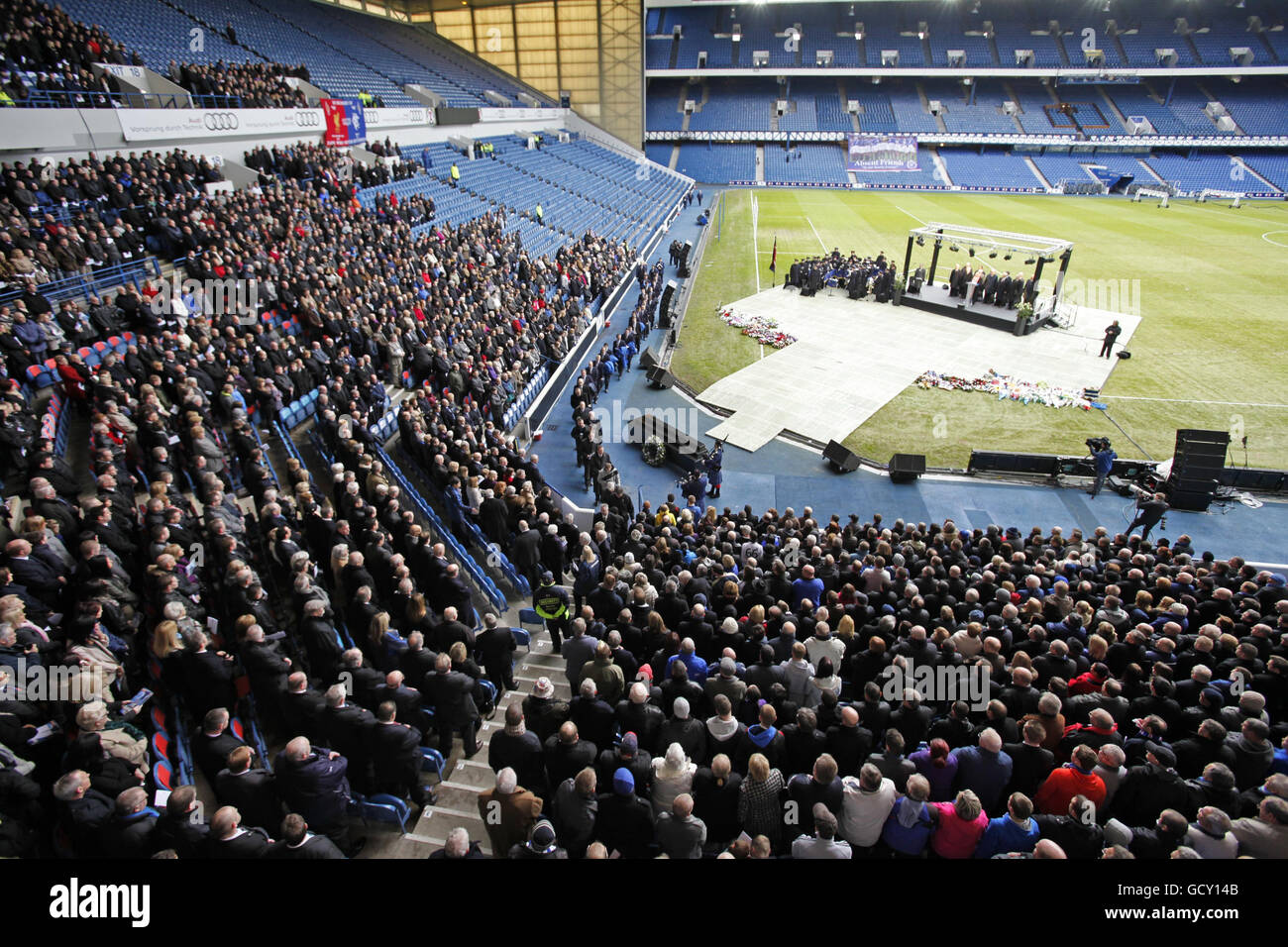 Ibrox Disaster memorial Stock Photo - Alamy